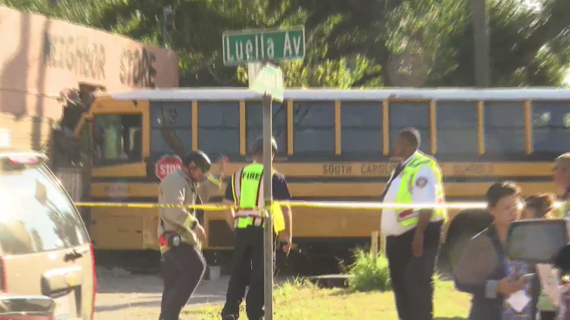 School bus strikes student, crashes into building in North Charleston ...