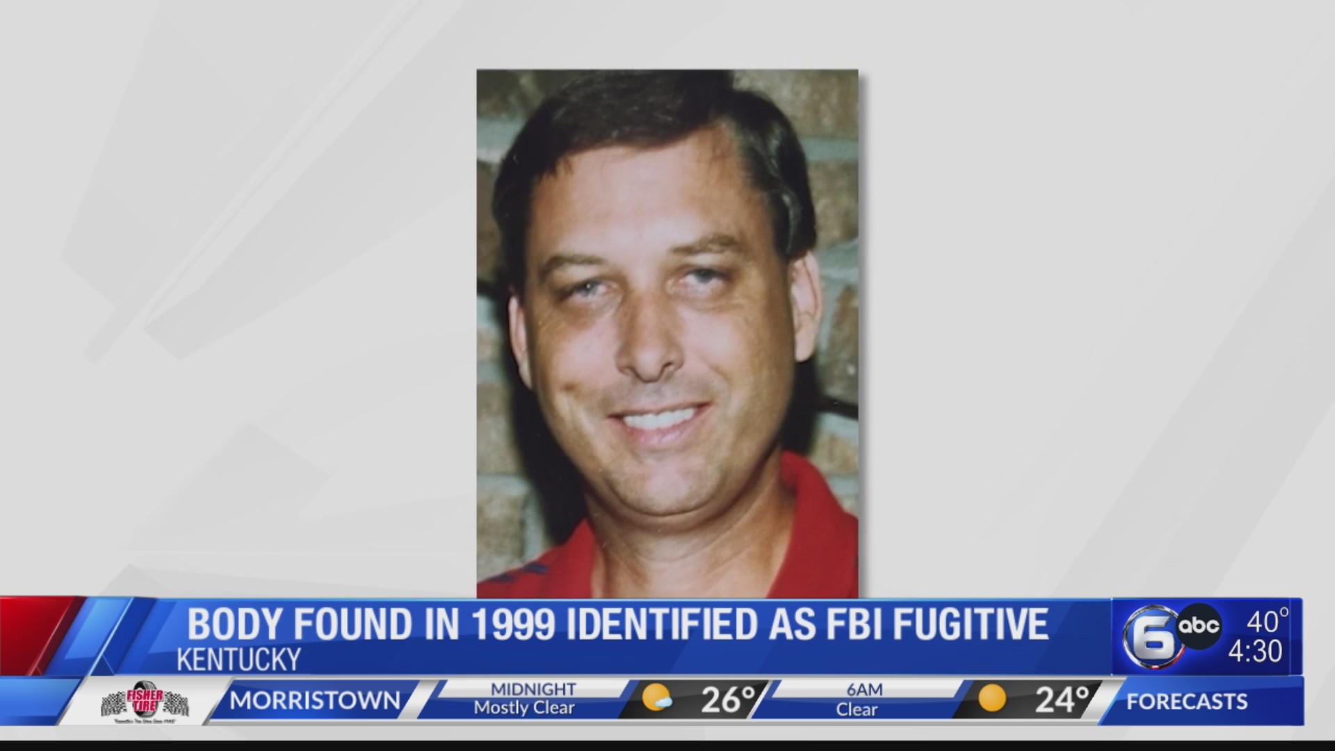 Body found in 1999 identified as FBI fugitive – WATE 6 On Your Side