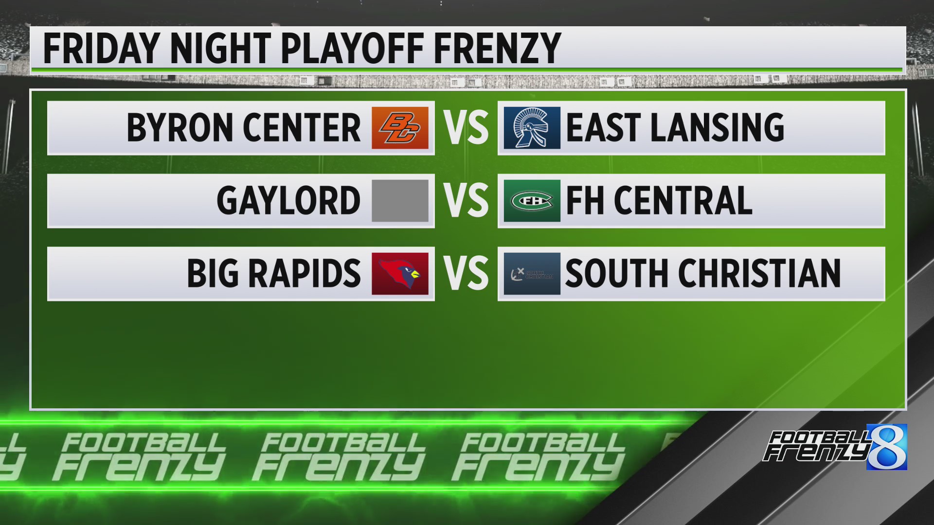 Football Frenzy: Where the crews will be tonight – WOODTV.com