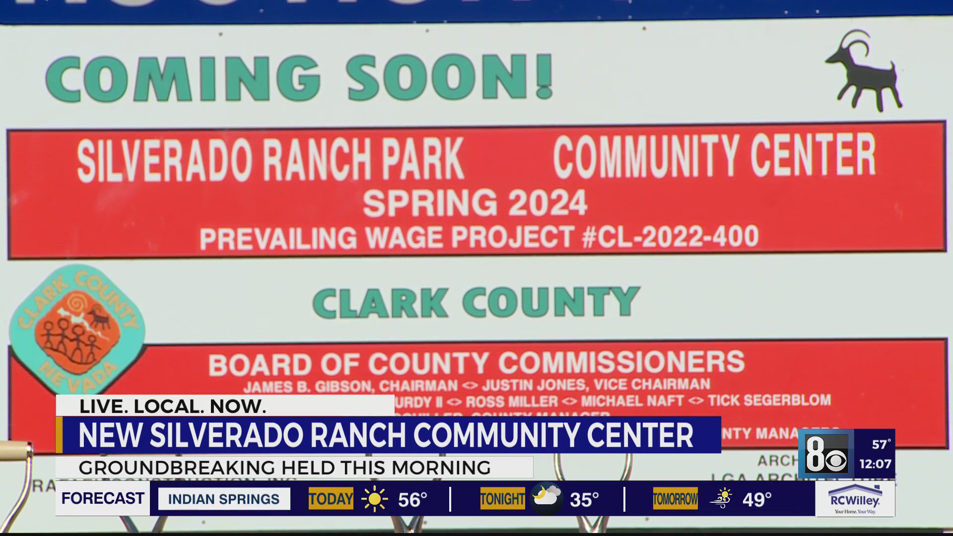Clark County breaks ground on new Silverado Ranch Community Center – KLAS
