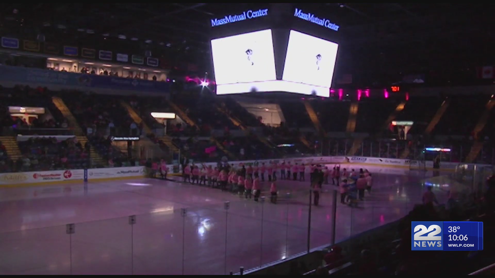 Thunderbirds support breast cancer awareness during ‘Pink in the Rink ...