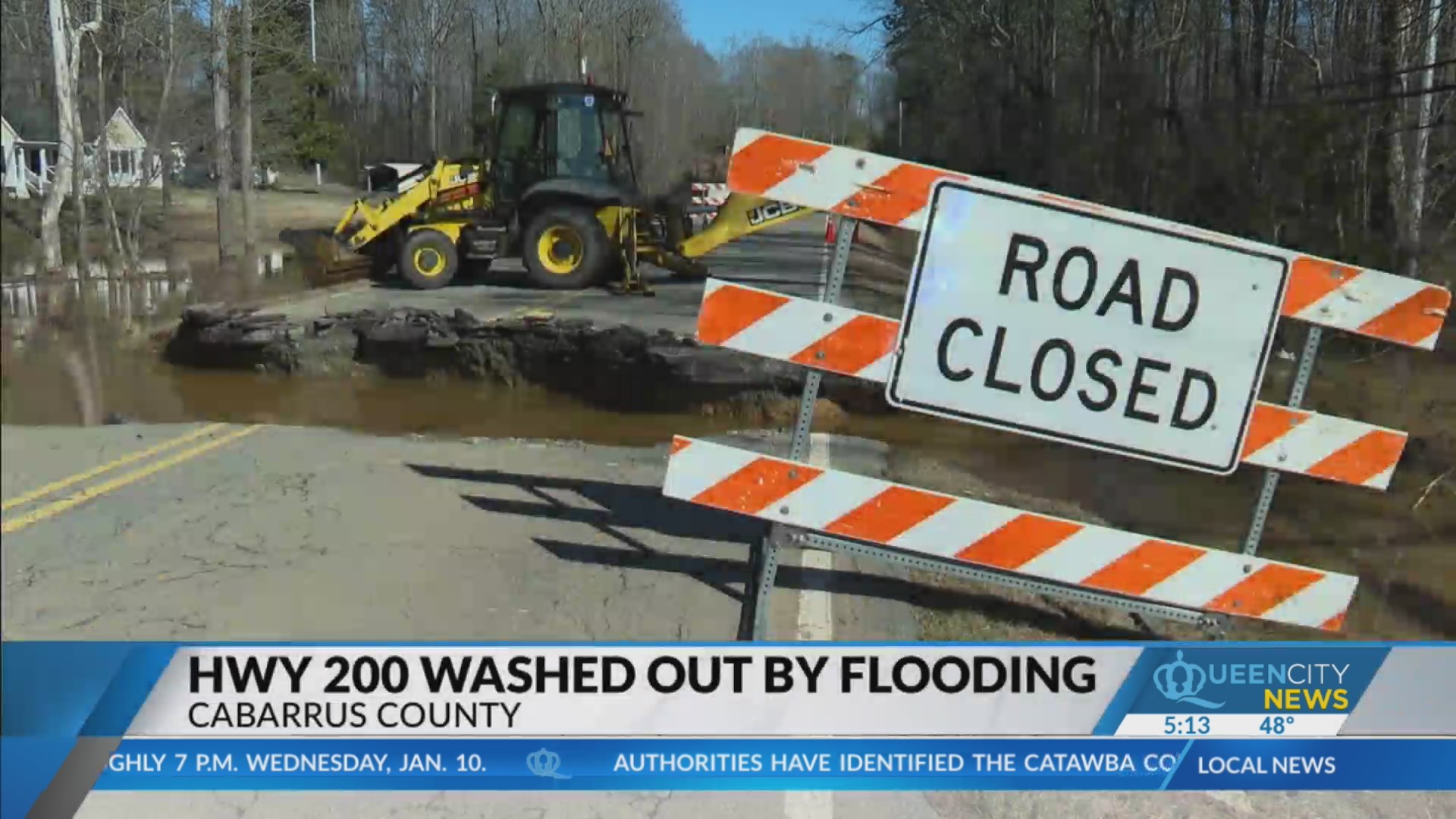 Cabarrus County highway collapses following flash flooding, repair ...