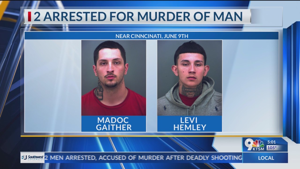 Two arrested for murder near Cincinnati – KTSM 9 News