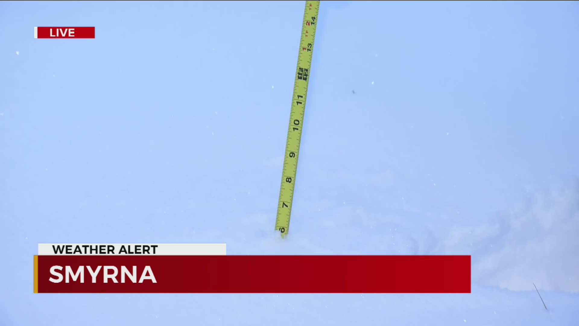Snow accumulations in Smyrna – WKRN News 2