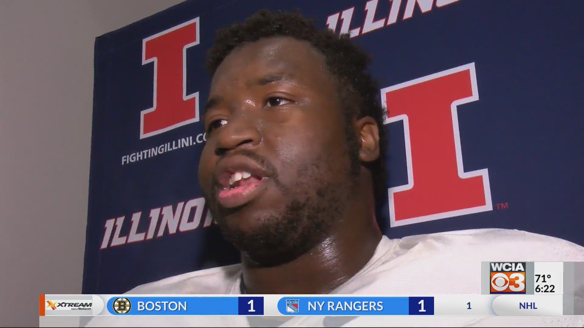 Calvin Avery holding down middle of D-Line as “big ol’ grizzly bear” for Illini – WCIA.com