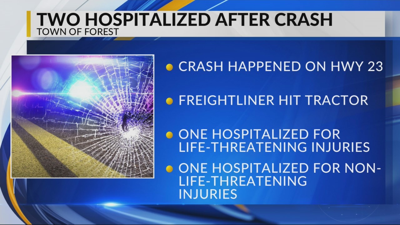 Serious crash on WIS 23 sends two Wisconsin men to the hospital, one ...