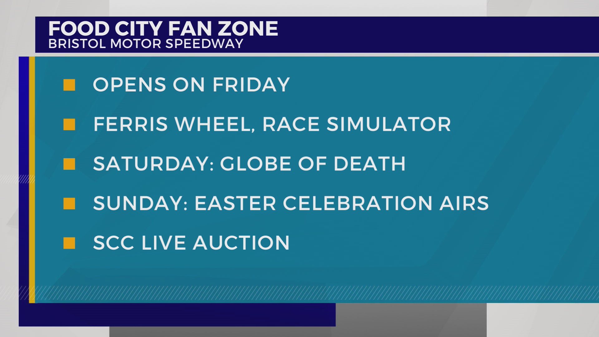 BMS announces schedule ahead of Easter weekend races – WJHL | Tri ...