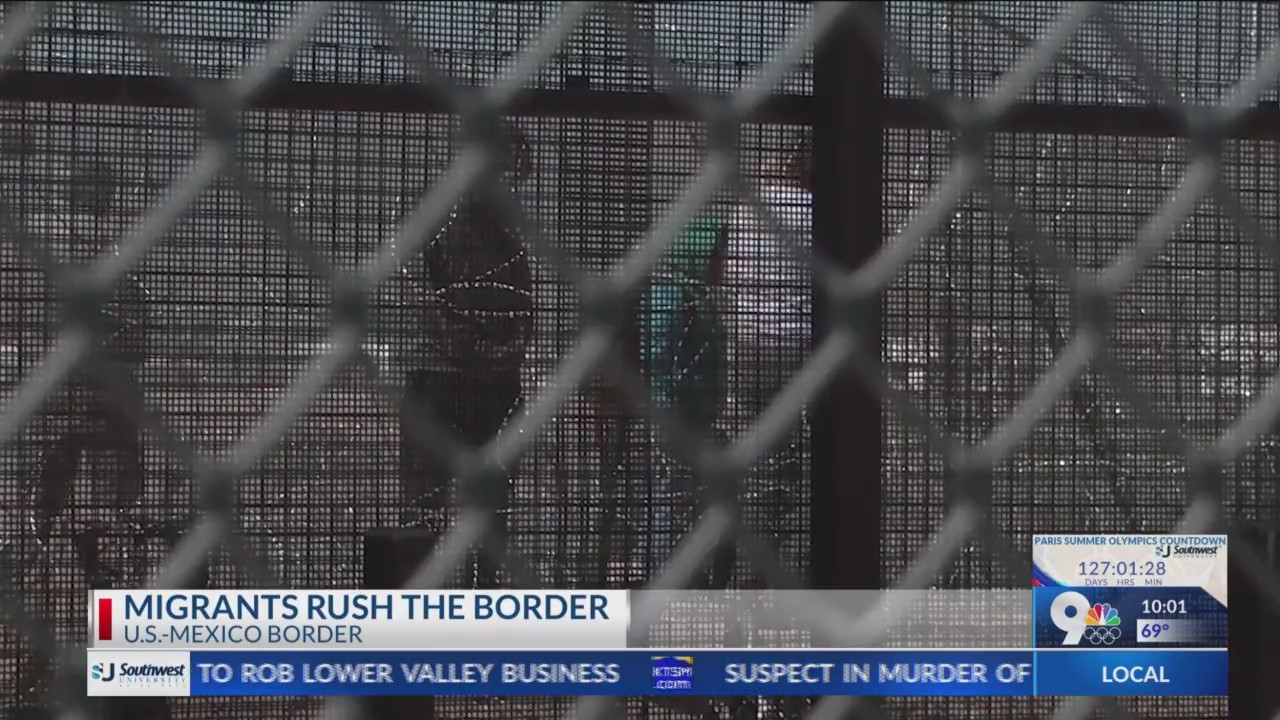 Migrants rush the border – BorderReport