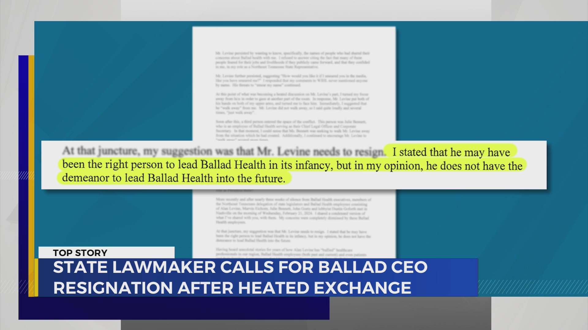 Rep. David Hawk calls for resignation of Ballad CEO Alan Levine month ...