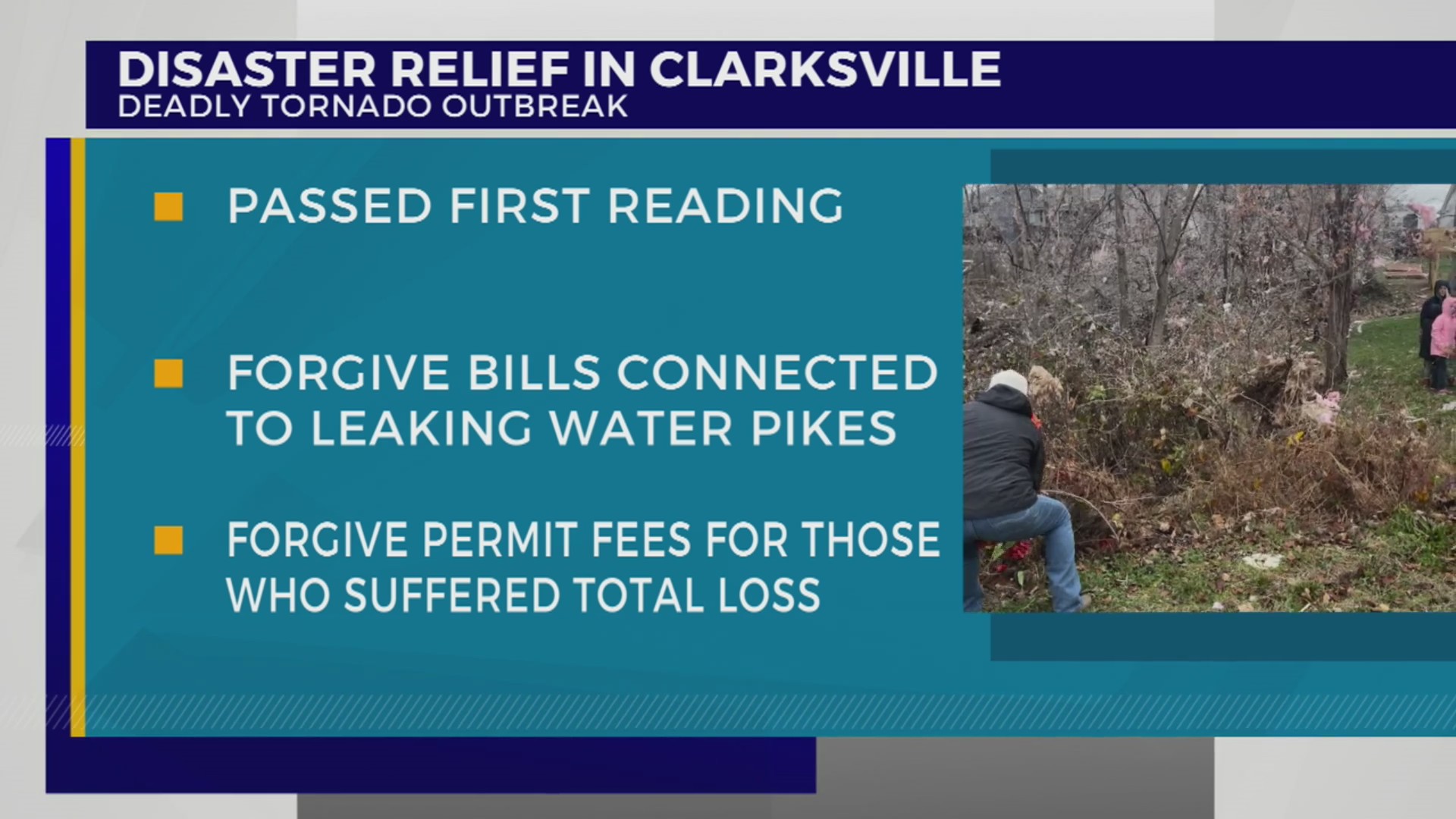 Disaster relief in Clarksville passes first reading – WKRN News 2