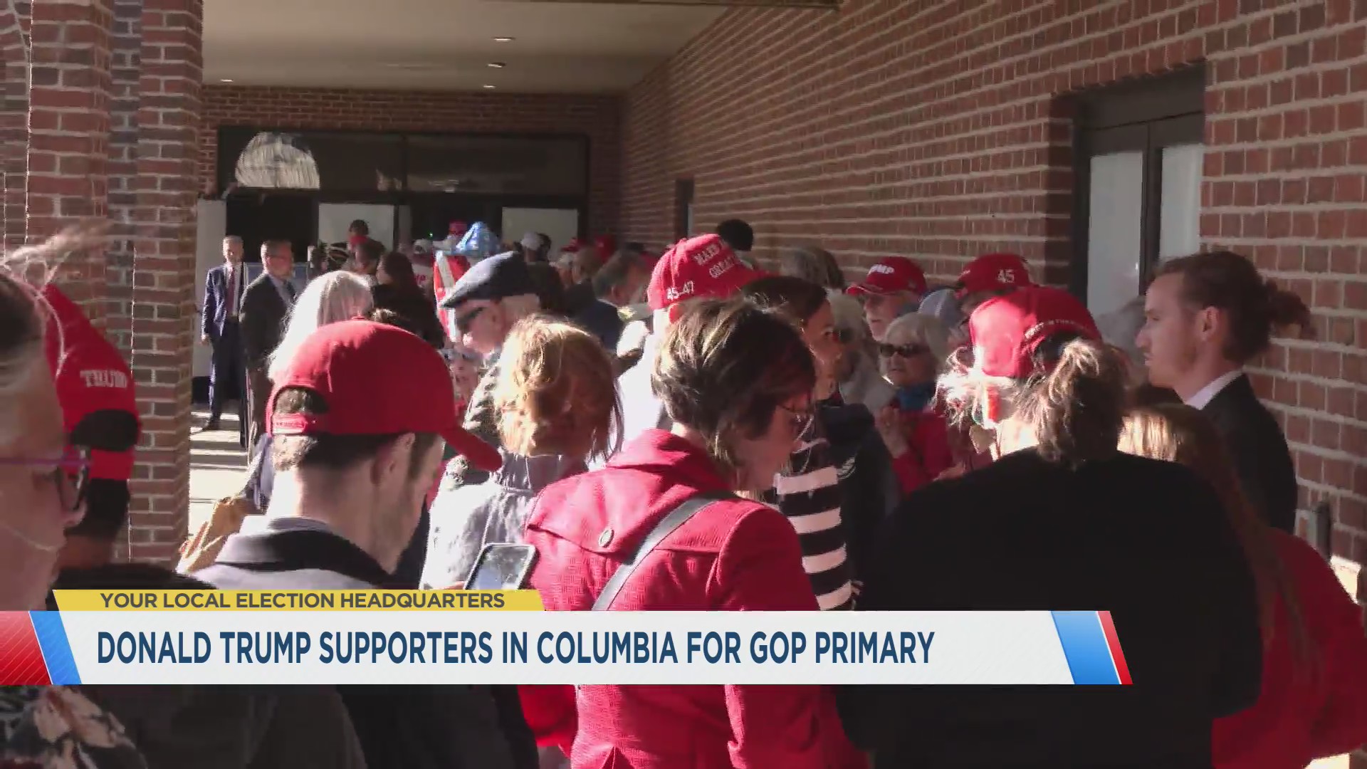 Donald Trump supports await primary night results – WCBD News 2