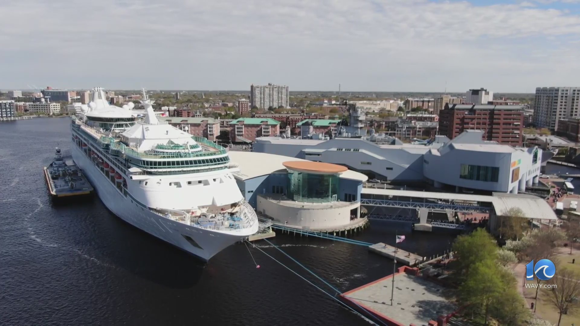Diverted Royal Caribbean cruise ship departs Nauticus – WAVY.com