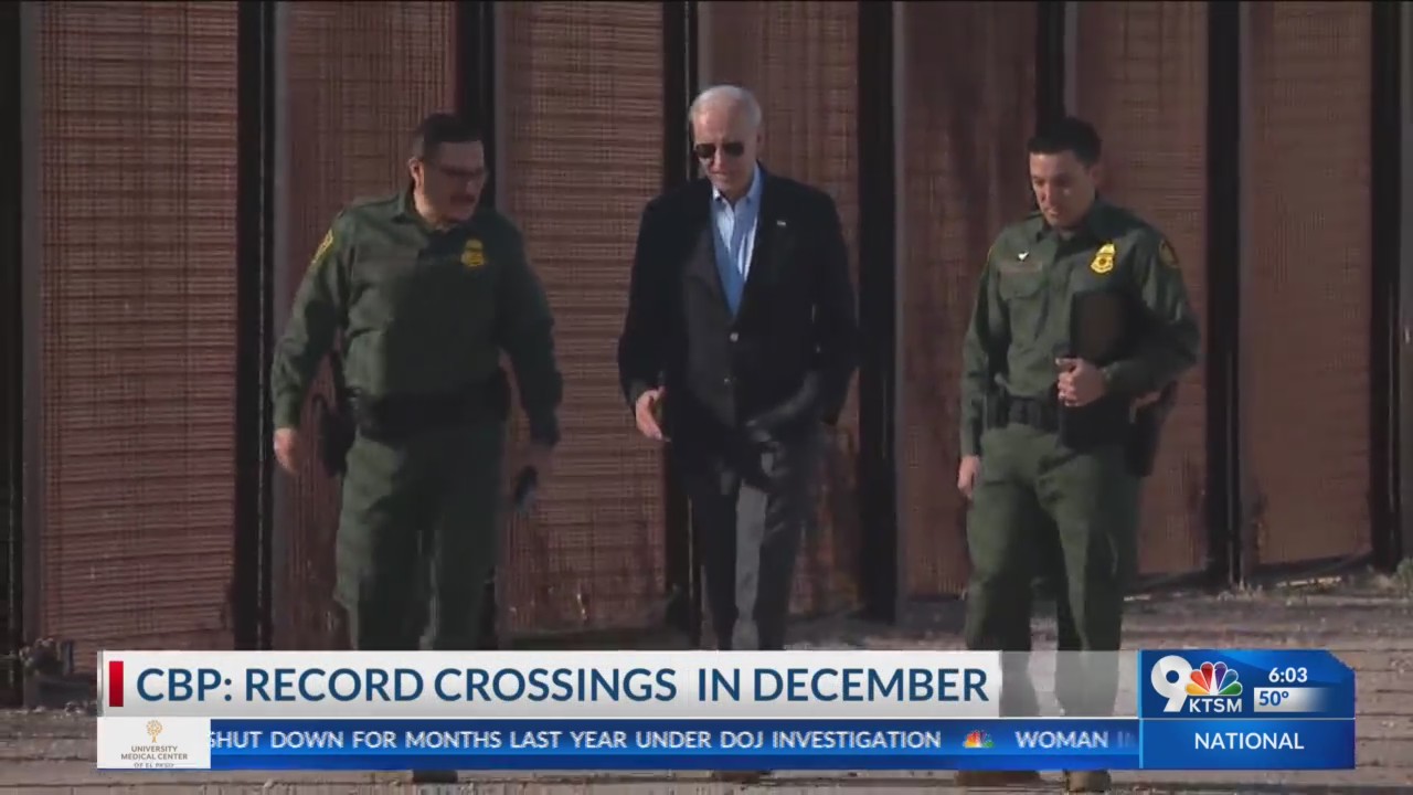 Illegal border crossings surge to highest of Biden’s term – KTSM 9 News