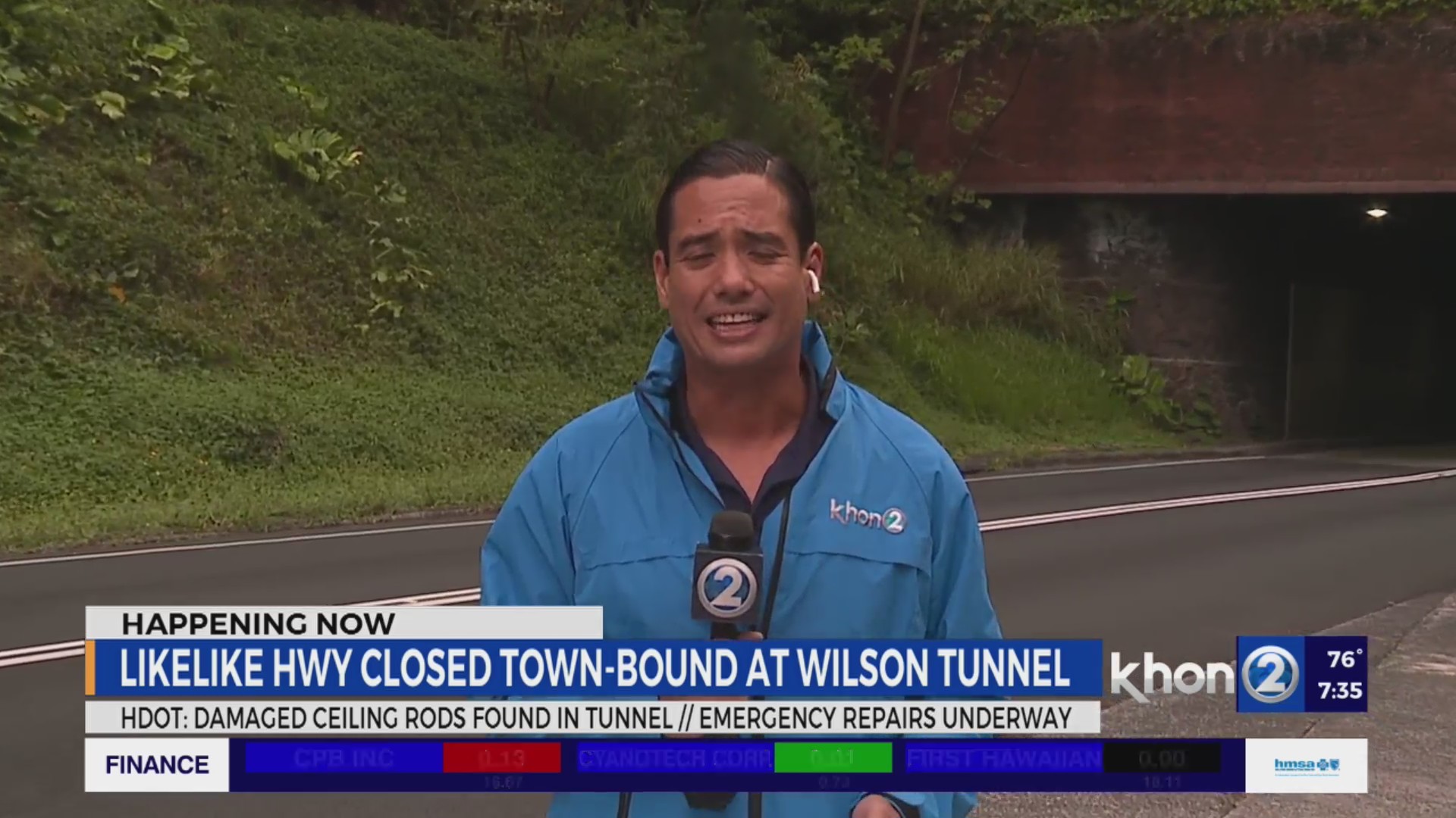 DOT issues emergency closure of Likelike Hwy after Wilson Tunnel ...