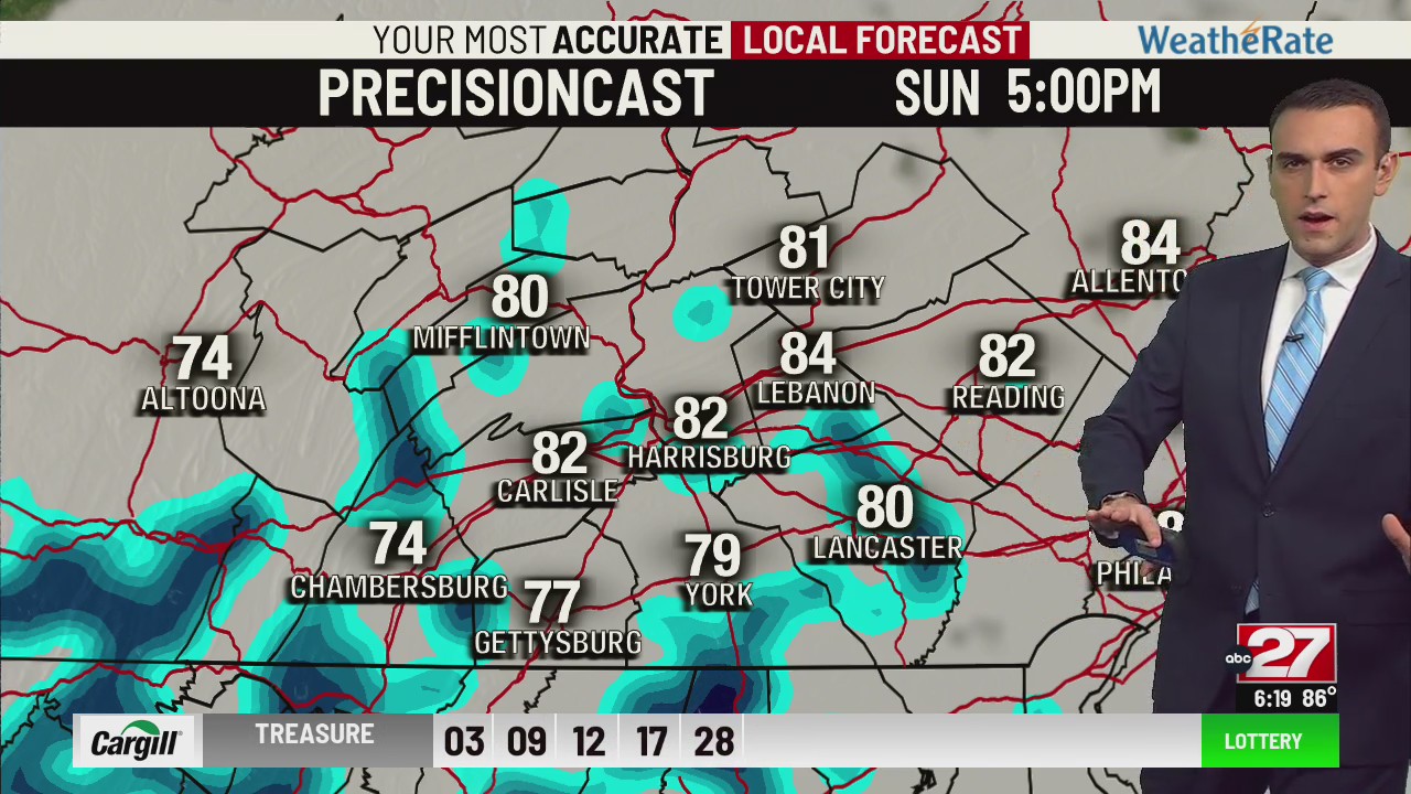 Adis Juklo’s Saturday PM Forecast – ABC27