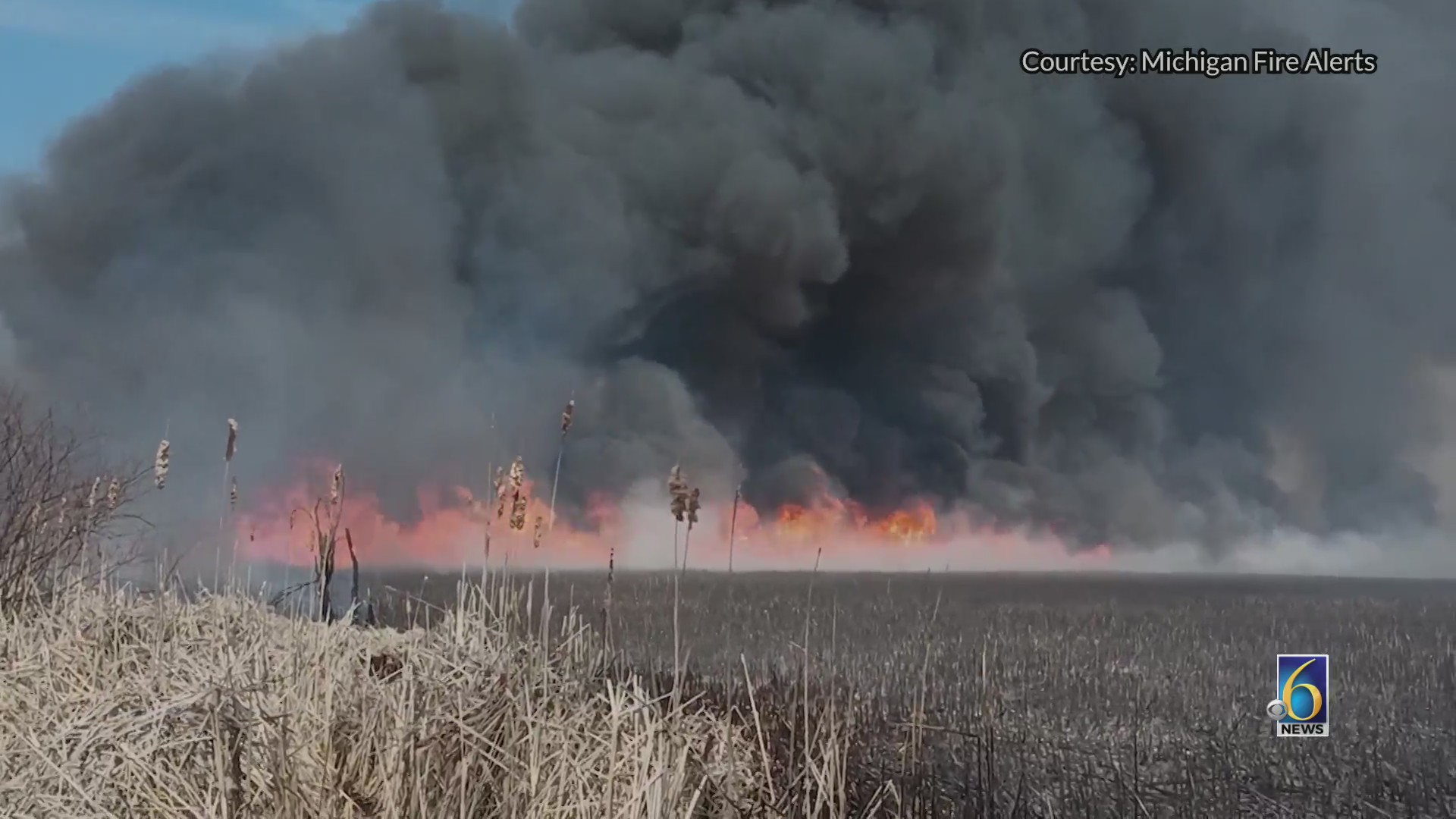 Grass fire burned at least 200 acres near Jackson Tuesday afternoon ...