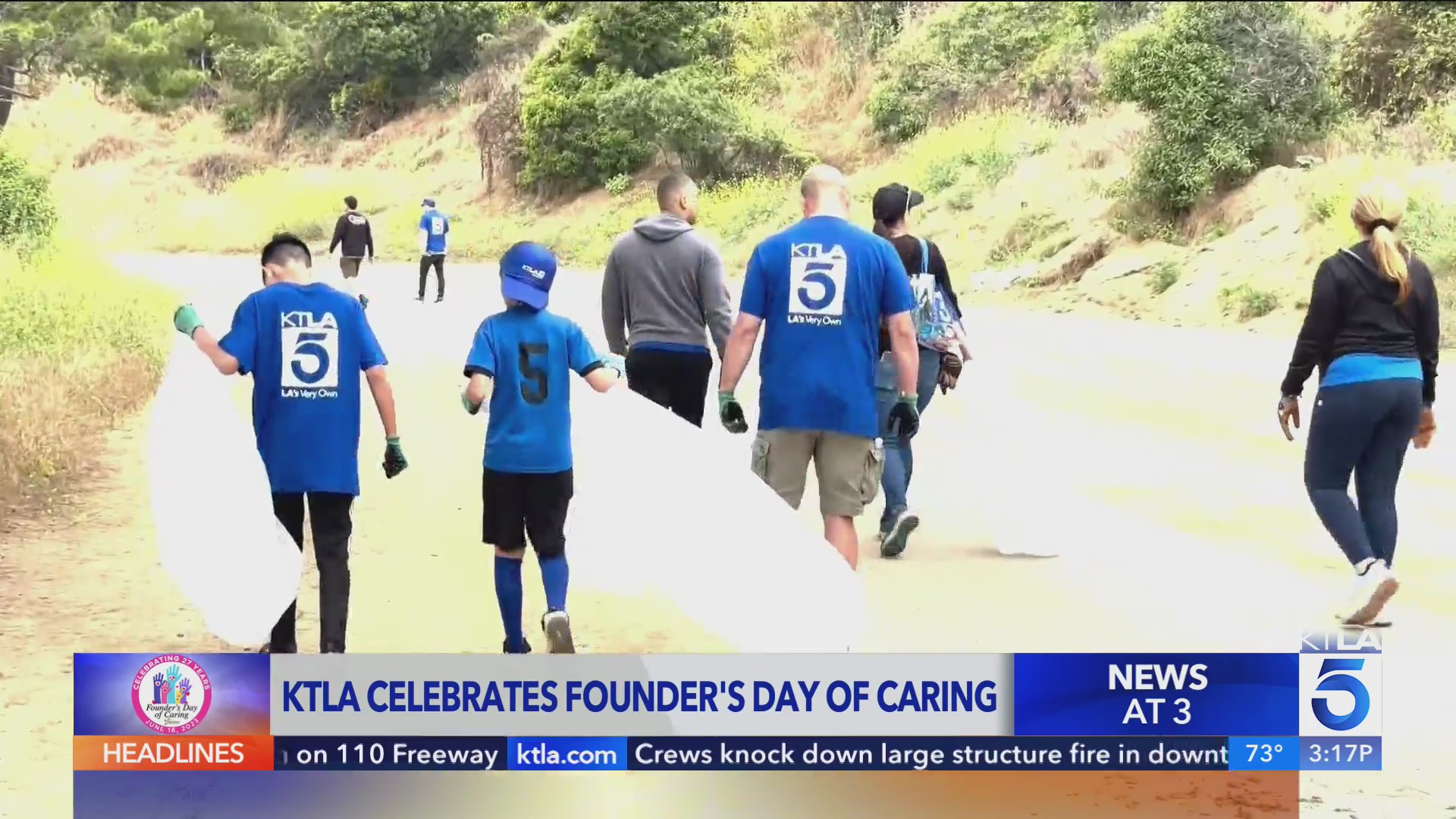 KTLA employees help beautiful the trail to the Hollywood Sign – KTLA