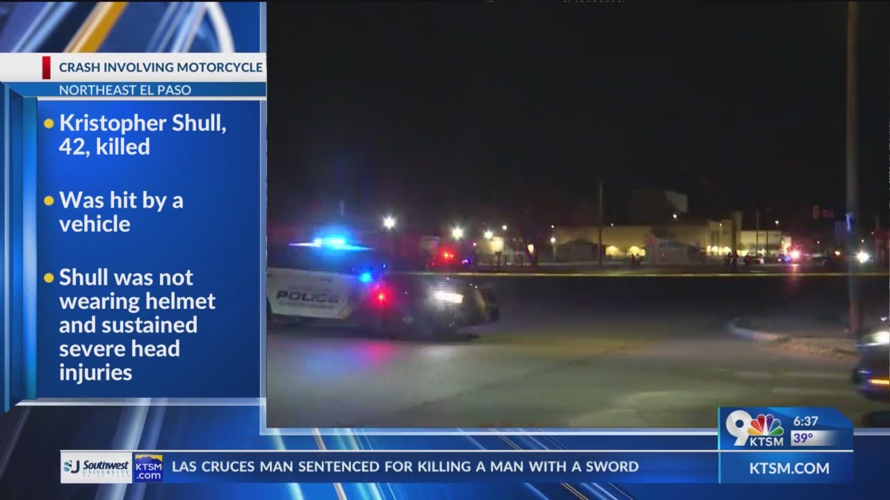 Man dies after motorcycle crash in Northeast El Paso – KTSM 9 News