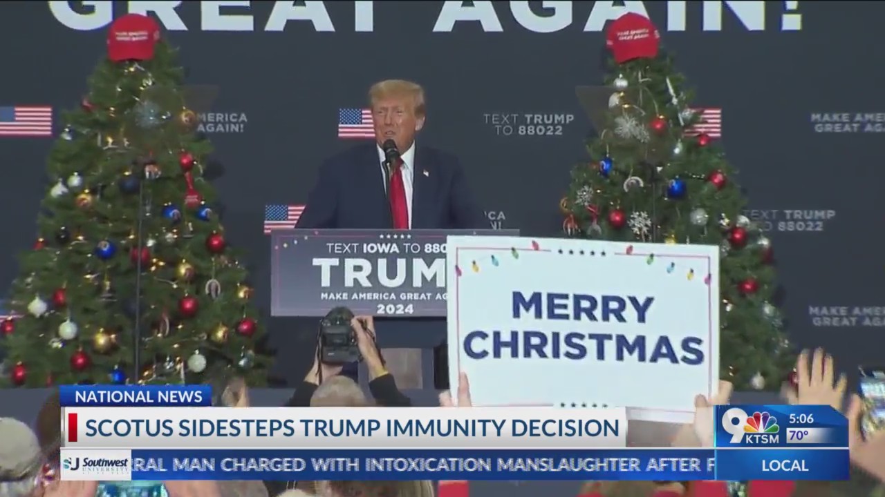 Trump immunity decision – KTSM 9 News