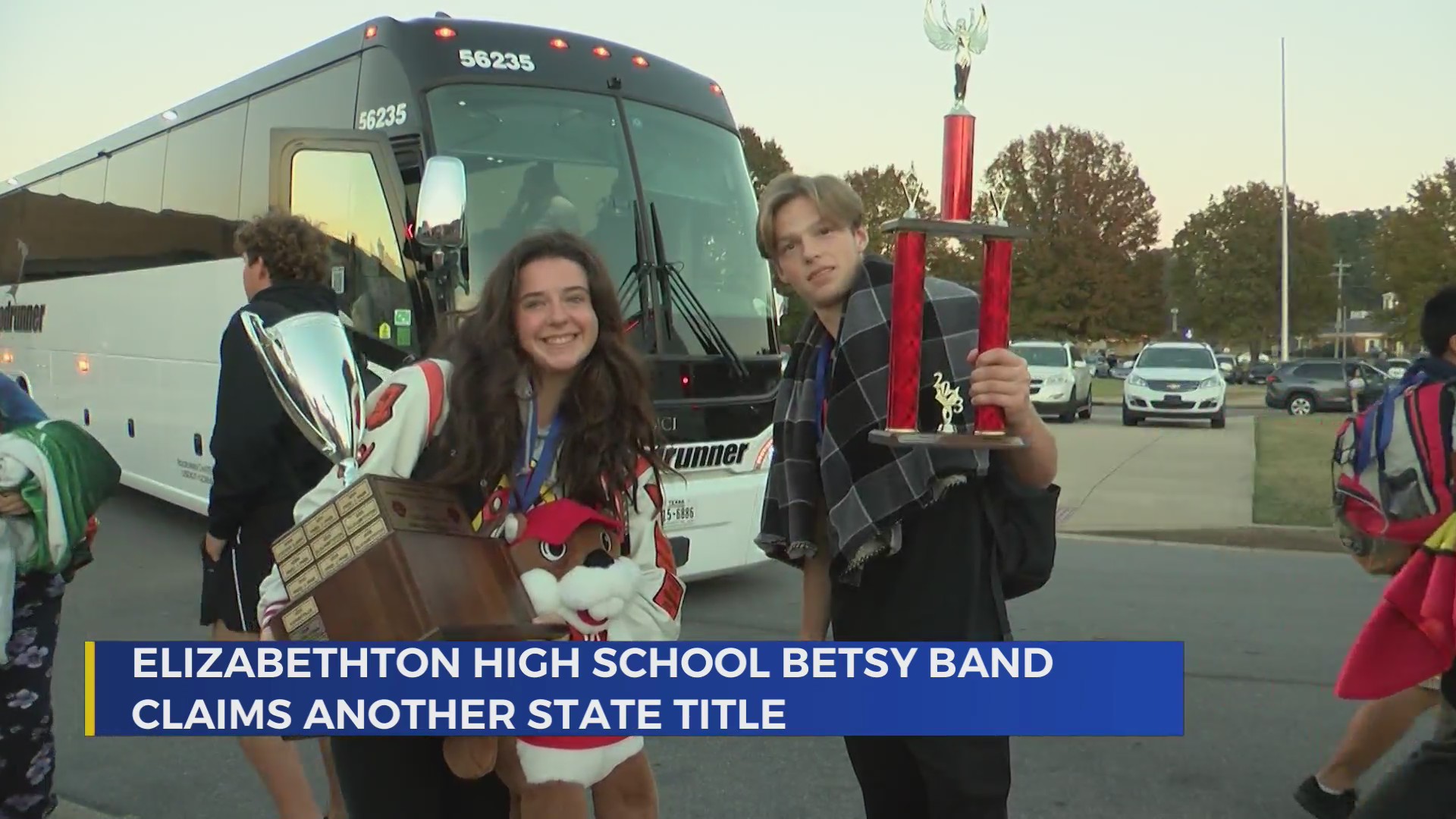 Elizabethton High School band returns home following state championship ...