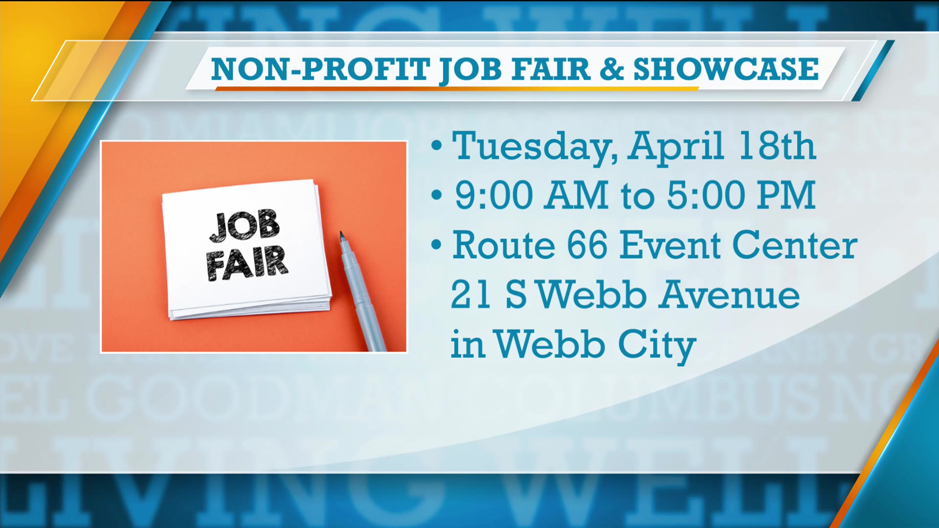 Non-Profit Job Fair & Showcase – KSNF/KODE | FourStatesHomepage.com