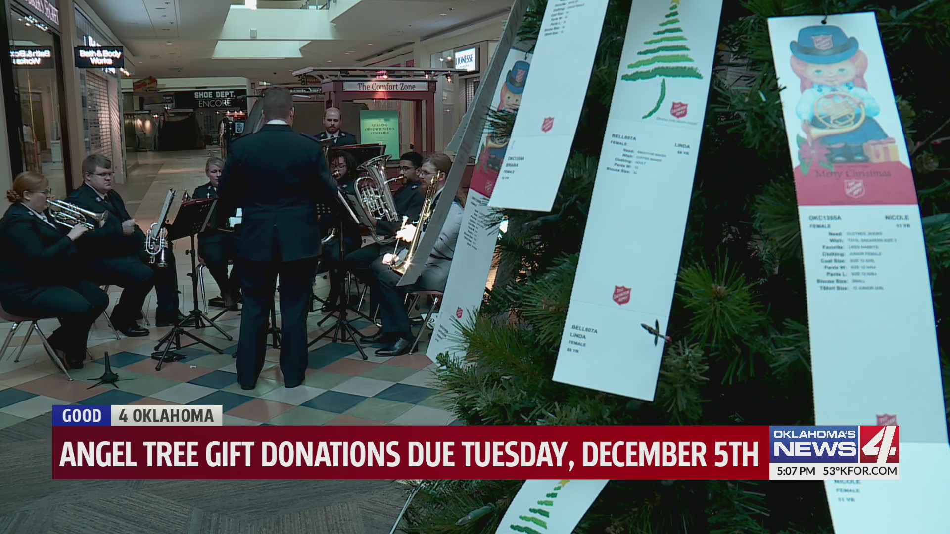 Angel Tree donations due Dec. 5 – KFOR.com Oklahoma City