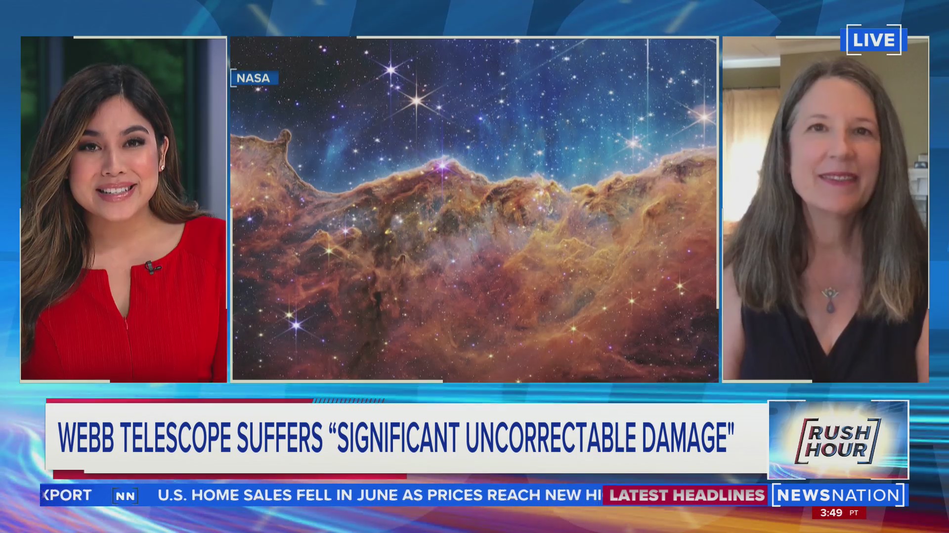 Webb damaged by micrometeoroid hit, NASA report says | Rush Hour ...