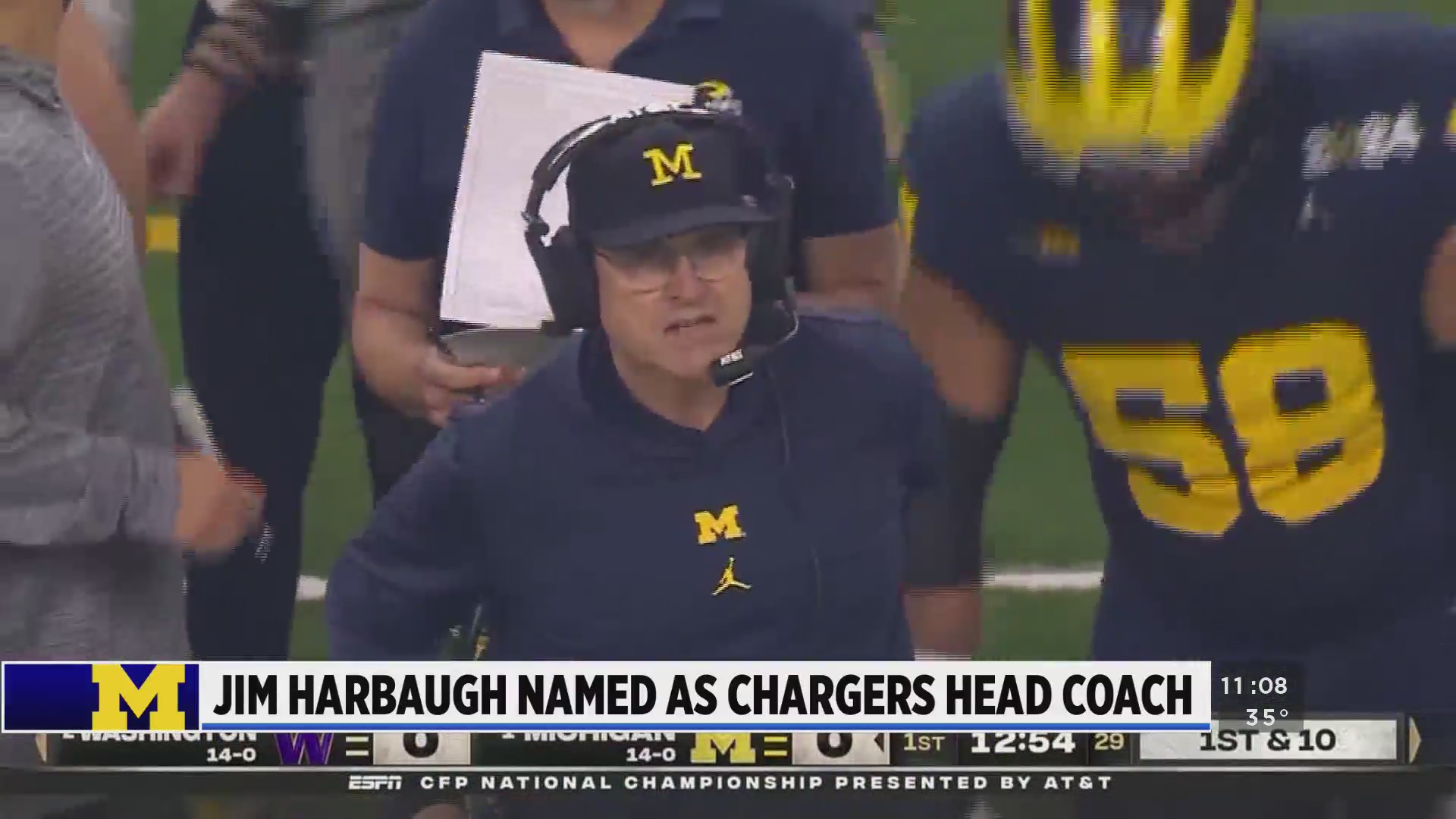 Jim Harbaugh named as Chargers head coach – WOODTV.com