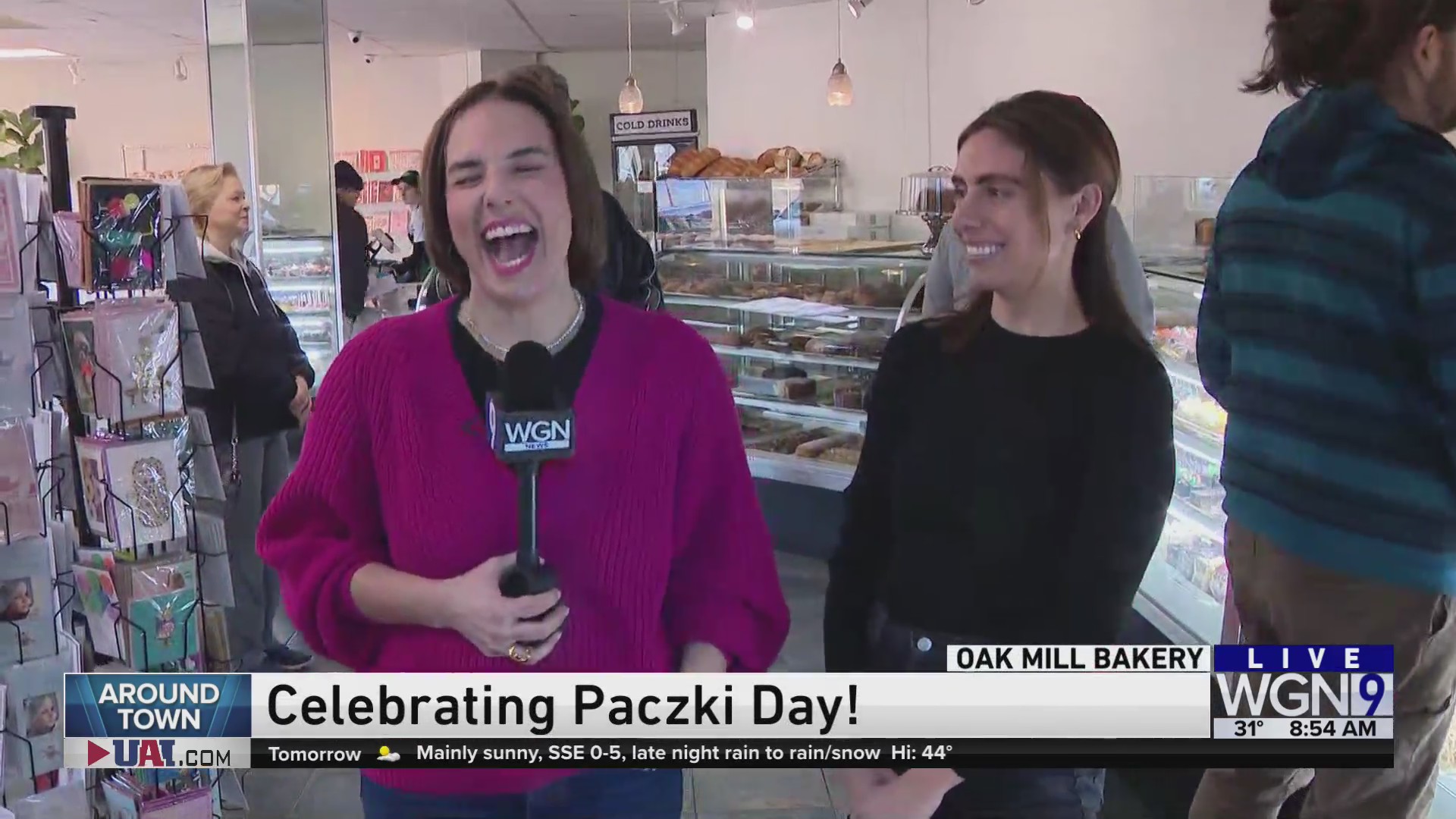 Around Town – Oak Mill Bakery – WGN-TV