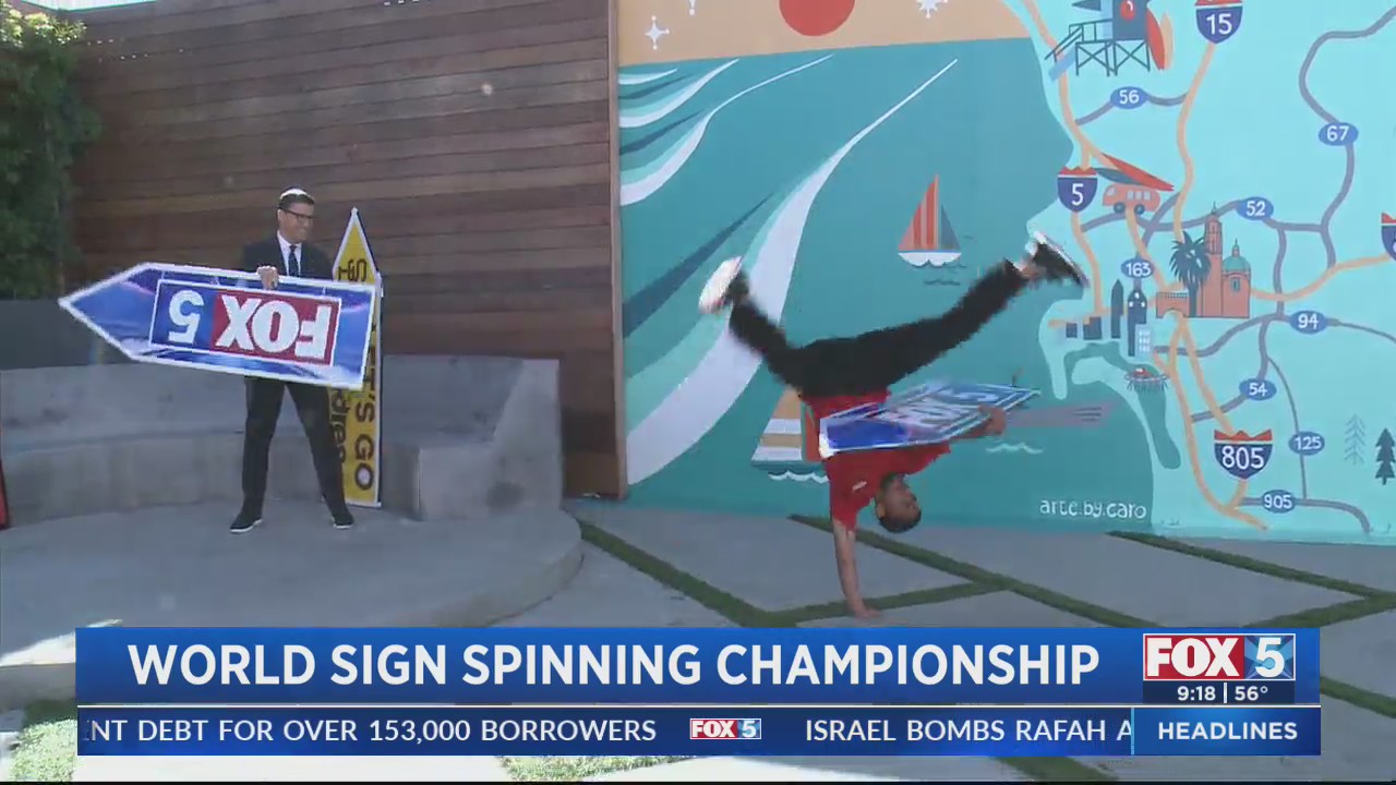 World Sign Spinning Championship – FOX 5 San Diego & KUSI News