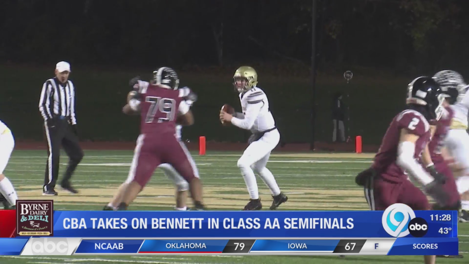 11/23 – CBA football gets set for Class AA state semifinals – WSYR