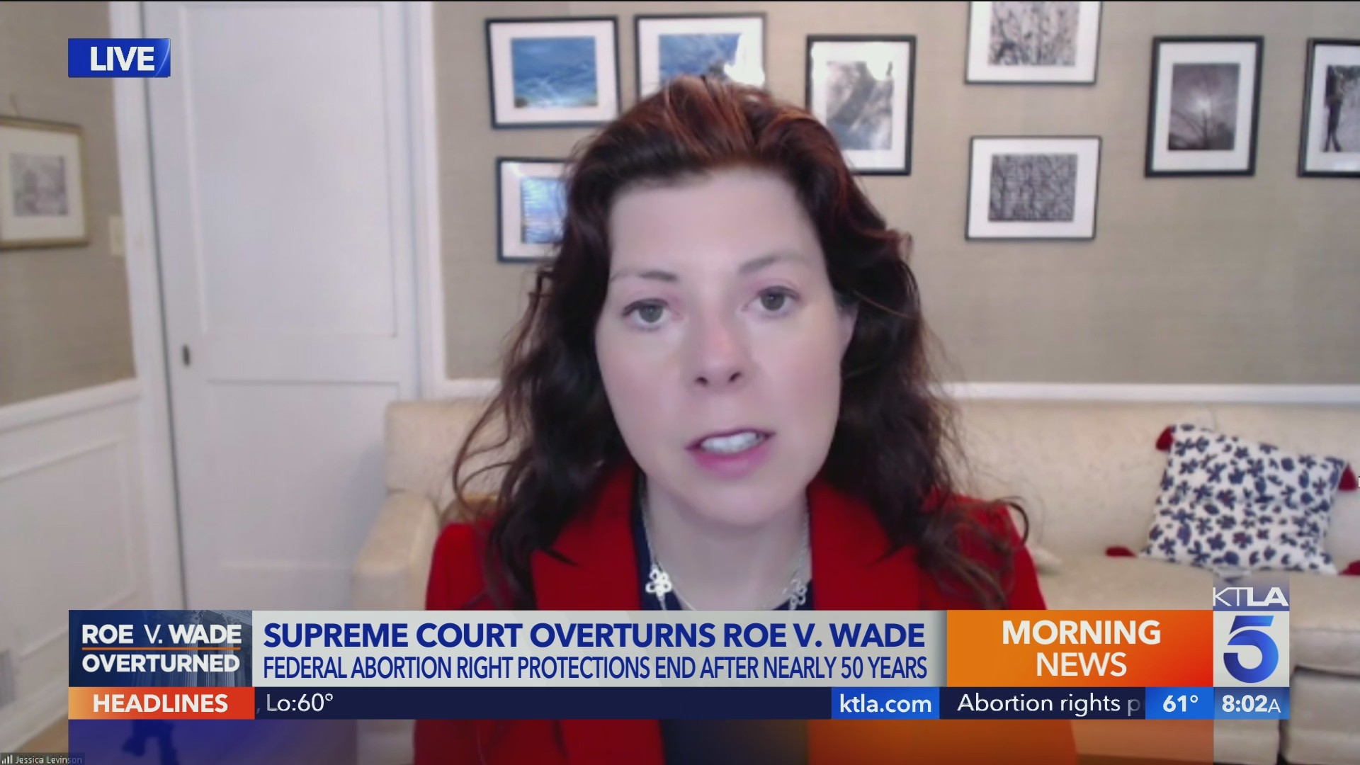 Loyola Law School’s Jessica Levinson explains legal impact of Roe v ...