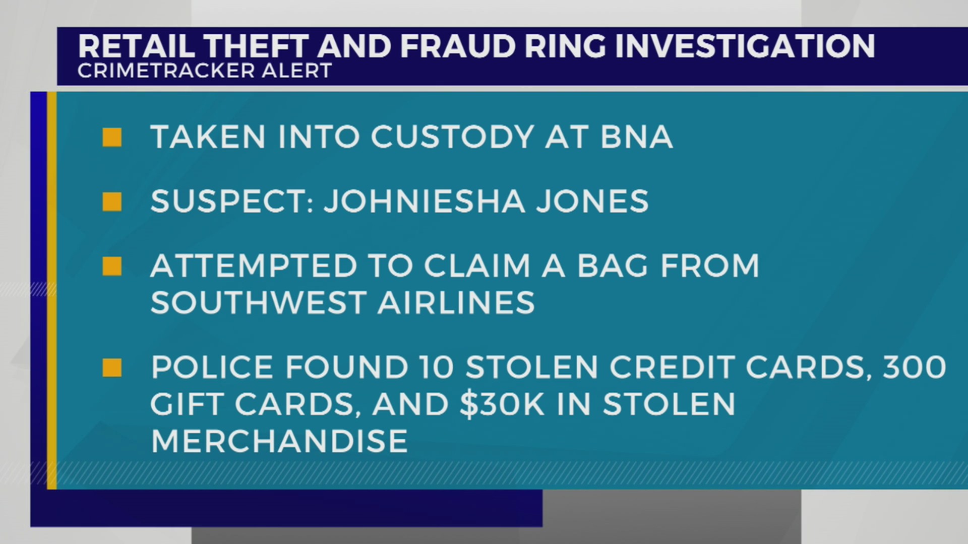 3 women arrested after fraud bust at BNA – WKRN News 2
