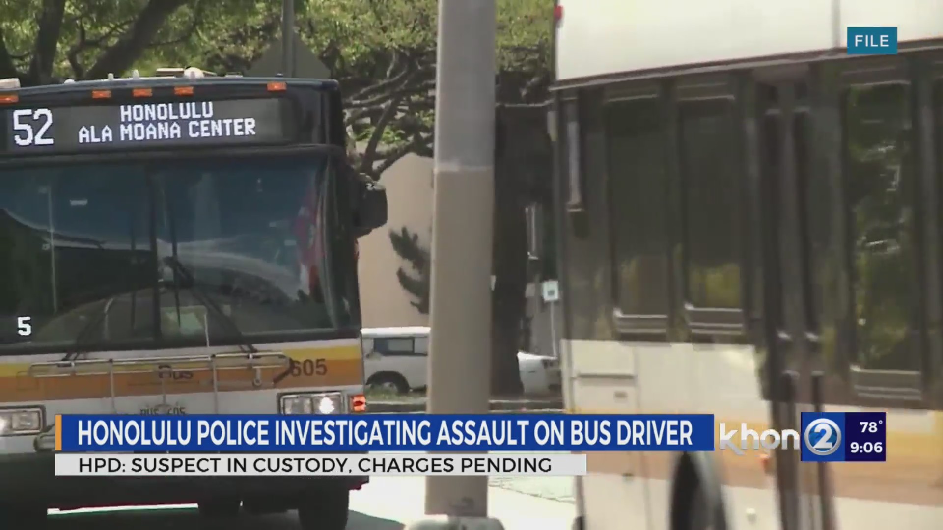 Bus driver attacked, suspect in custody – KHON2