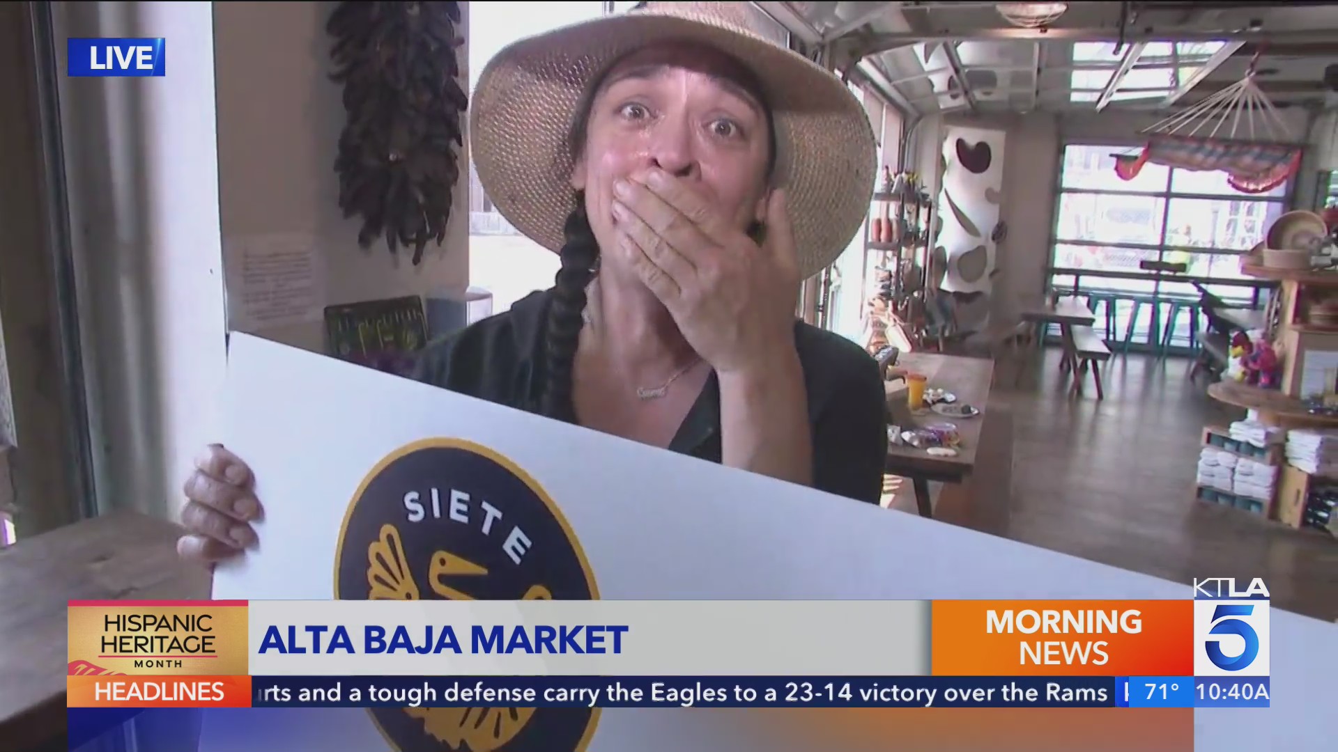 Siete Foods gives Alta Baja Market a big surprise – KTLA