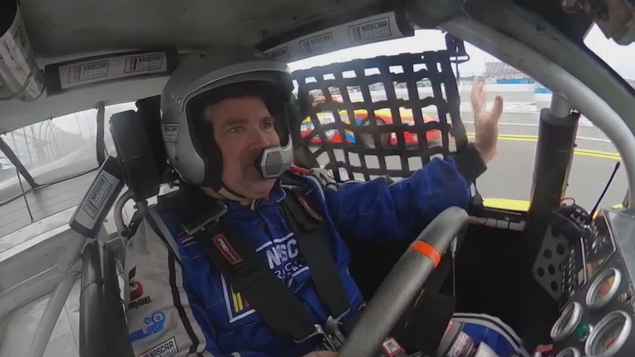 FOX8 Sports team gets behind the wheel for NASCAR Racing Experience in ...