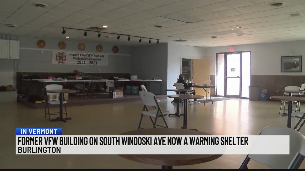 Former VFW building on South Winooski Avenue now a warming shelter ...