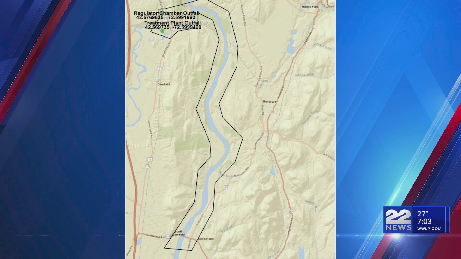 Sanitary sewer overflow concludes into Greenfield rivers – WWLP