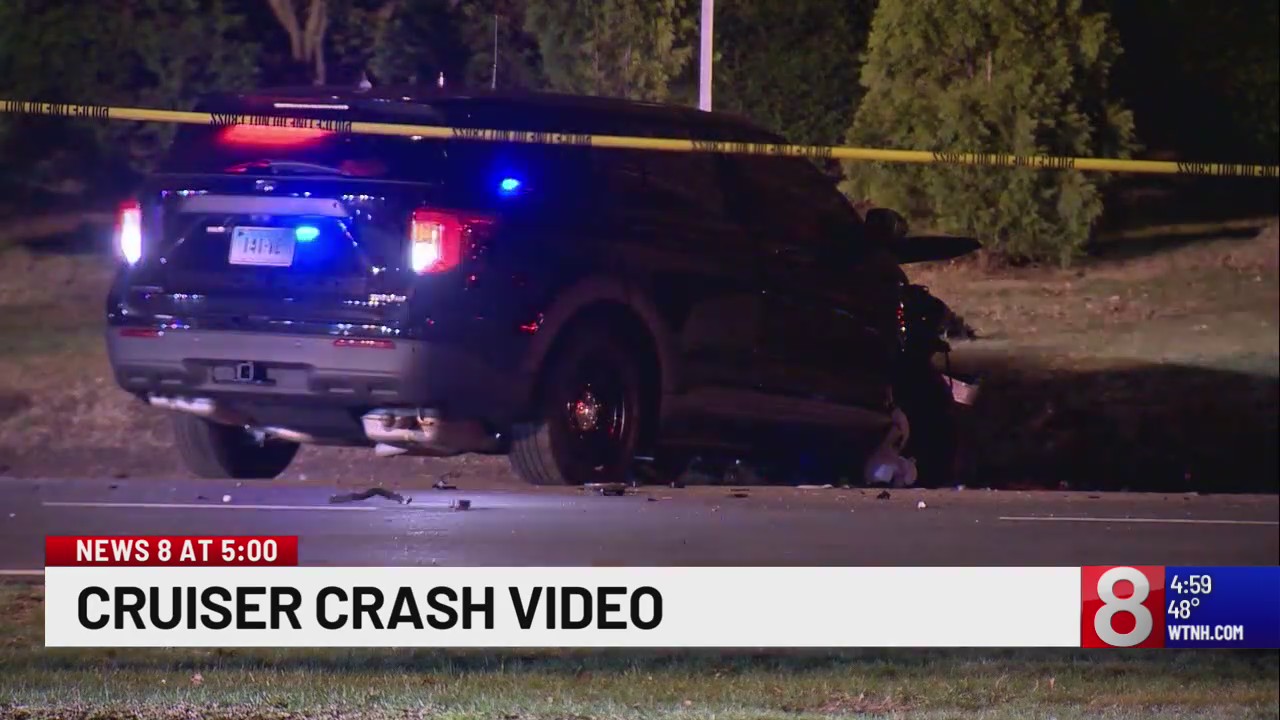 Video shows crash that involved Vernon officer, killed teacher – WTNH.com