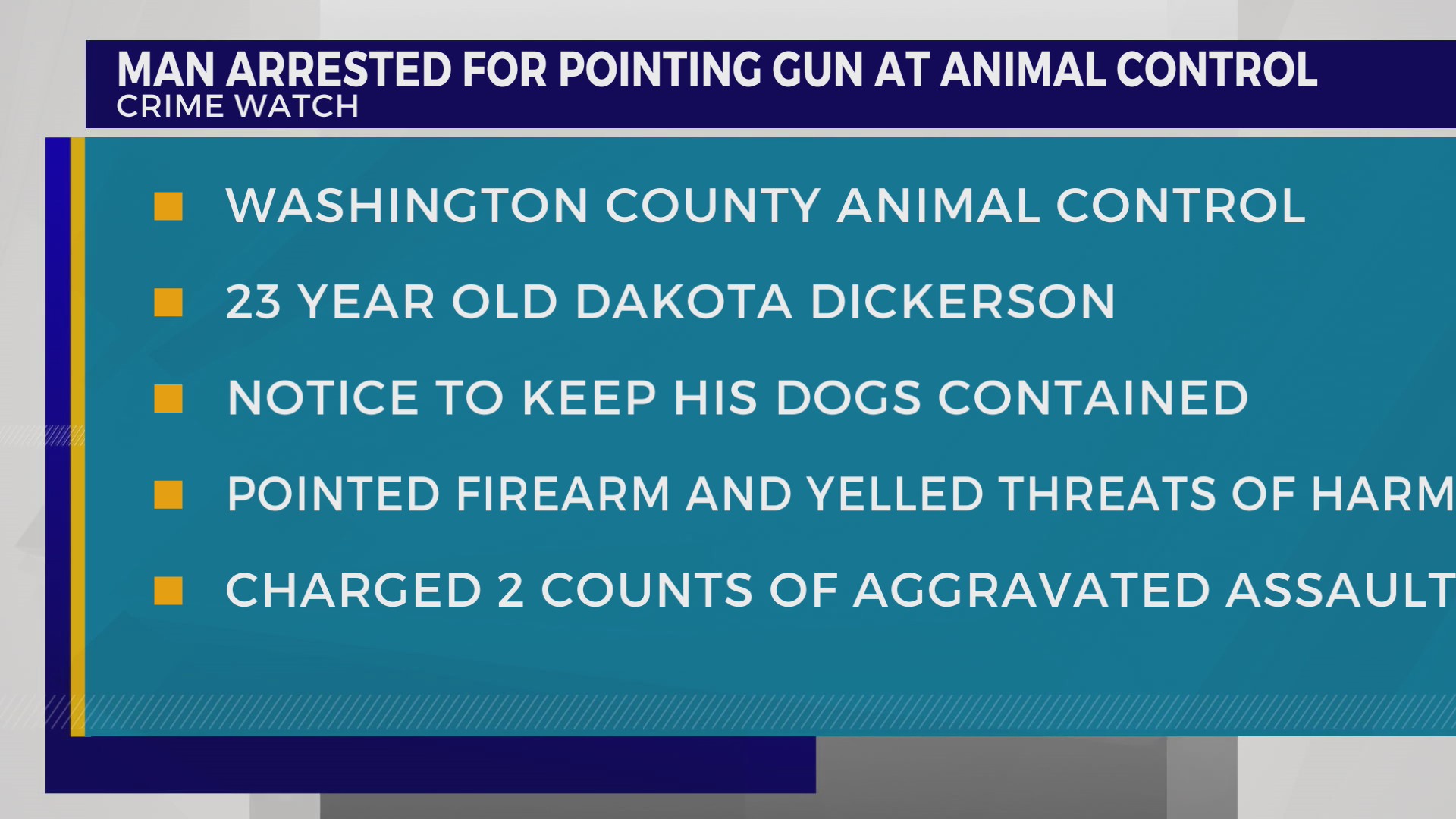 Man arrested for pointing gun at animal control – WJHL | Tri-Cities ...