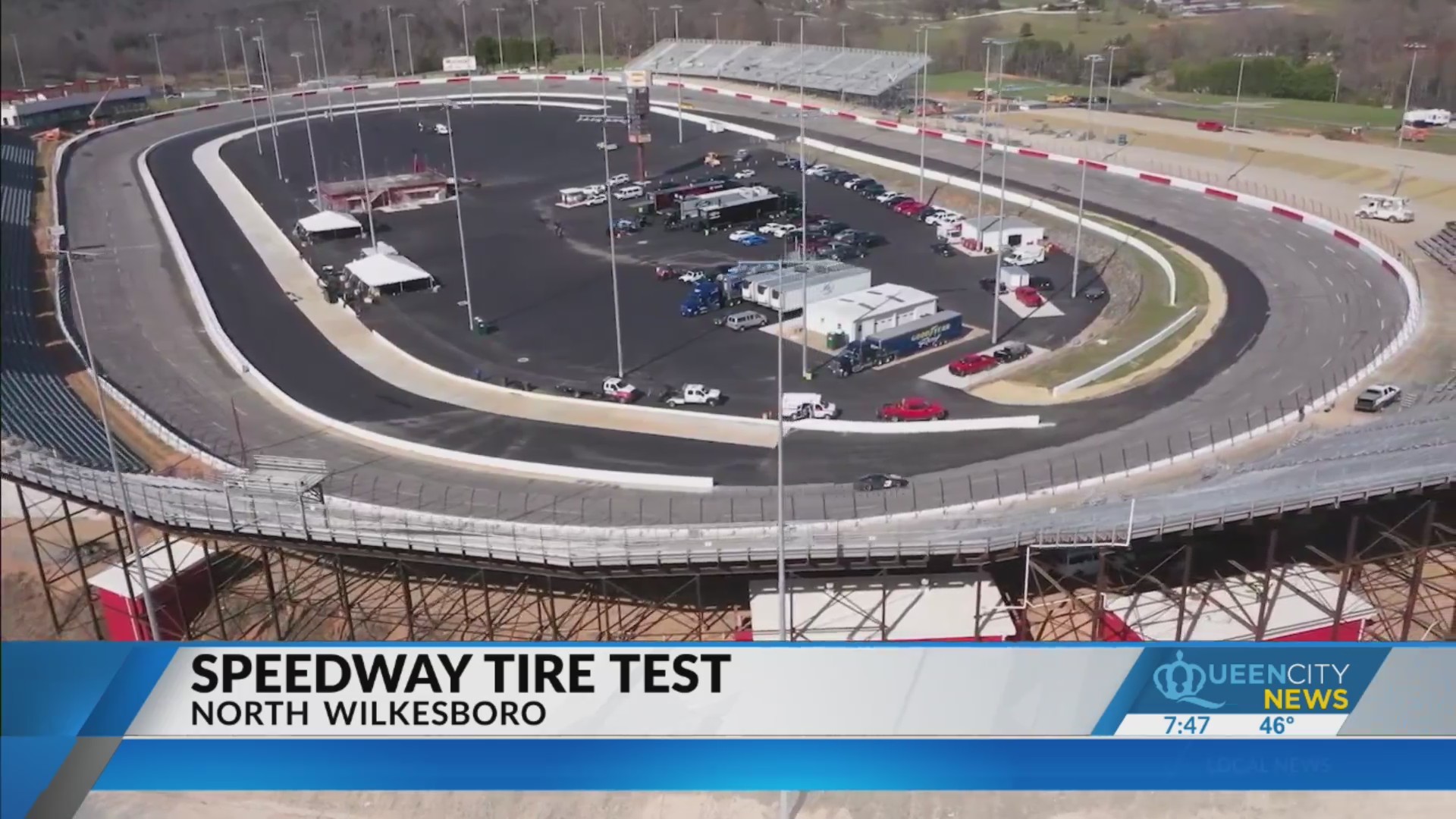 NASCAR Cup Series cars test tires at North Wilkesboro Speedway – Queen ...