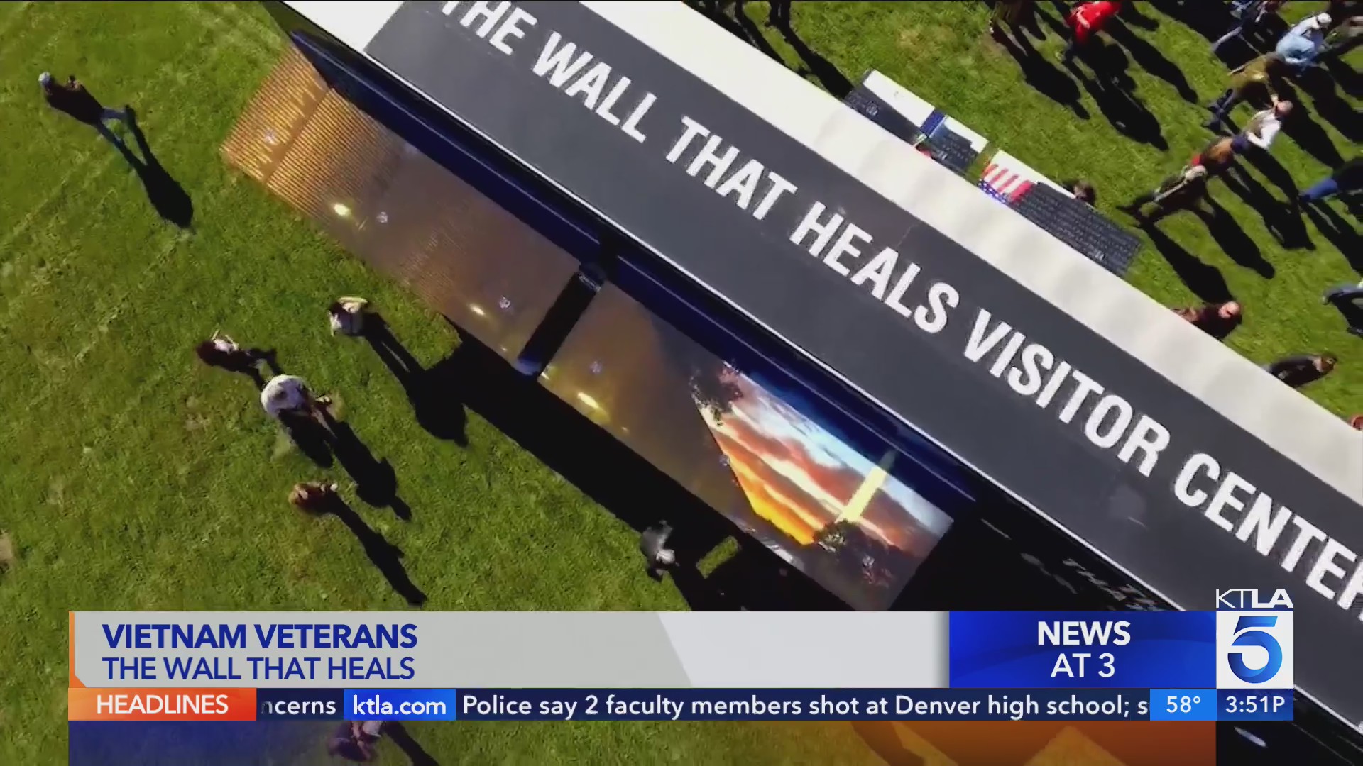 The Wall That Heals : Vietnam War Memorial Touring Replica – KTLA