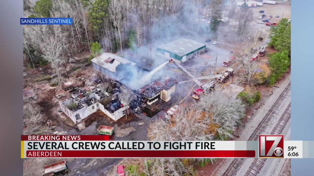 Firefighters battling Aberdeen fire – CBS17.com