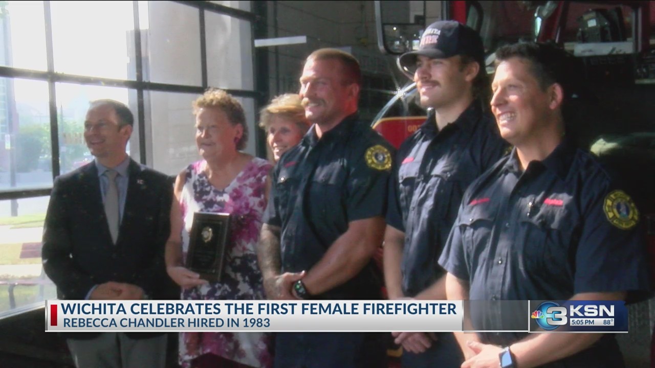 Wichita’s first female firefighter honored with surprise celebration ...