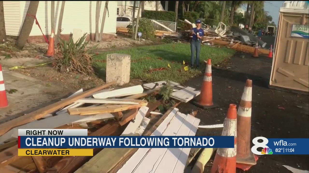 Tornado clean-up underway in Northern Clearwater – WFLA