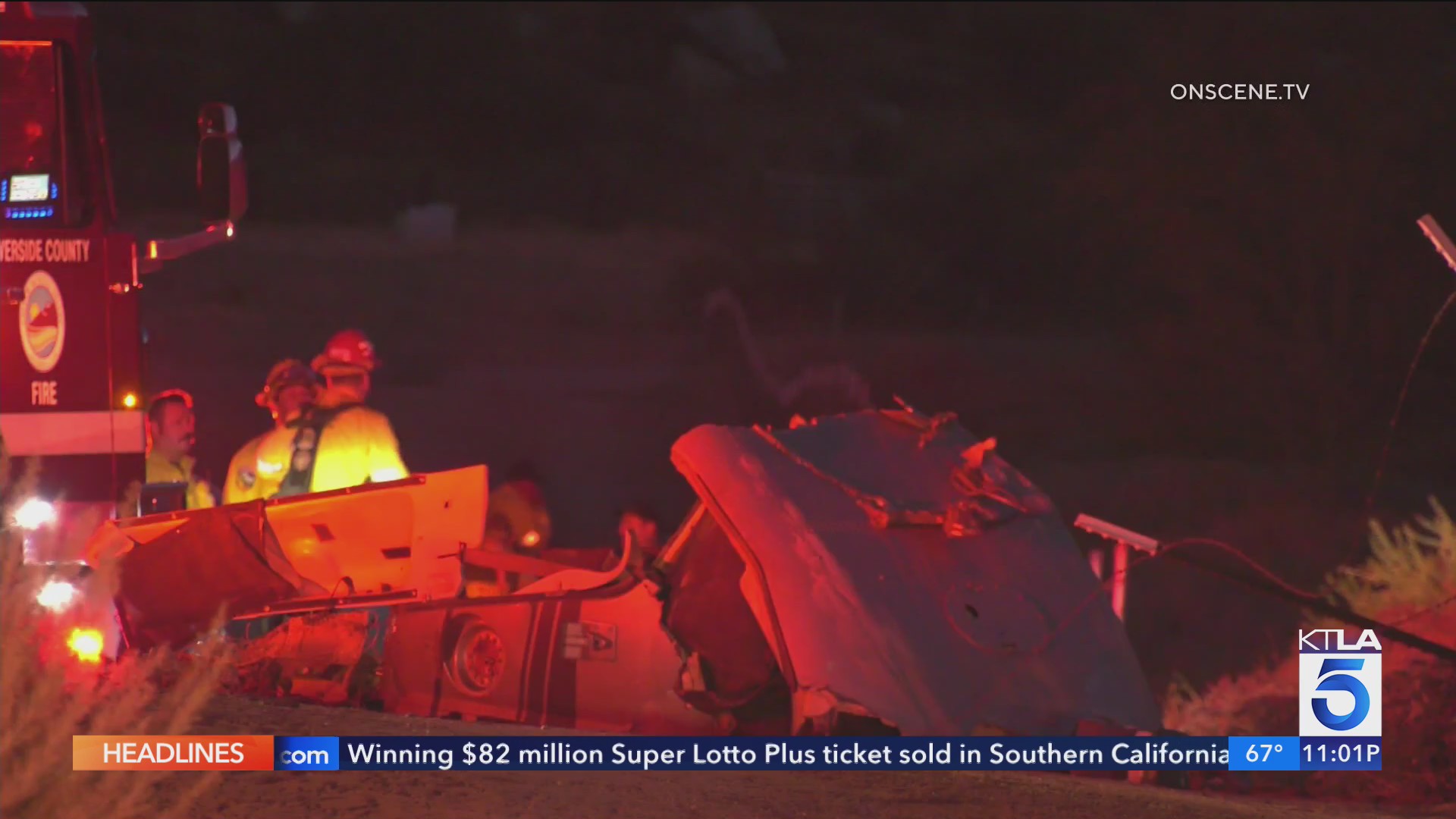 Firefighter helicopter crashes in Riverside County – KTLA
