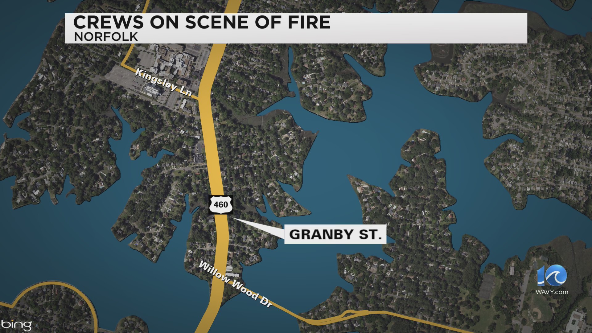 Norfolk Fire and Rescue responds to fire on Granby Street – WAVY.com