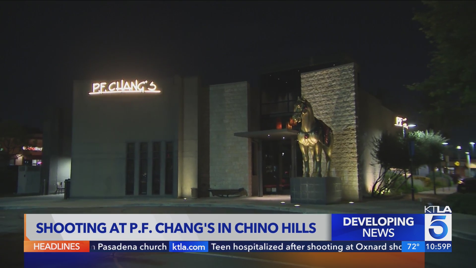 1 hospitalized after shooting at P.F. Chang’s in Chino Hills – KTLA
