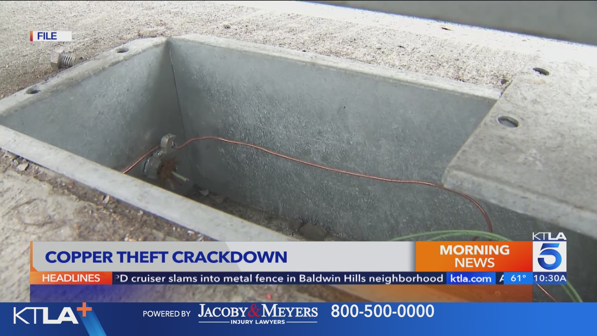 Officials cracking down on copper thieves as streets go dark across Los ...