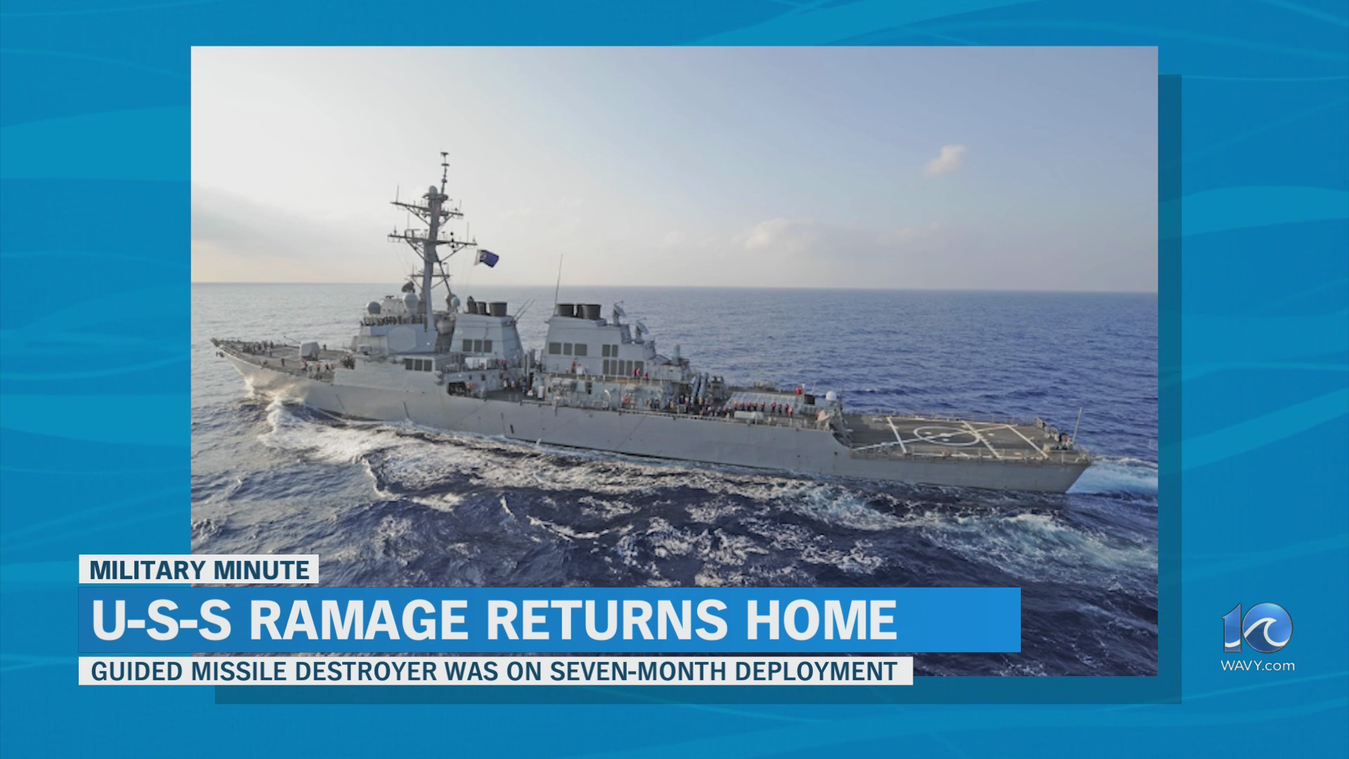 Military Minute: USS Ramage Returns – WAVY.com